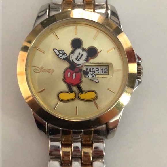 Disney | Accessories | Disney Watch Goldsilver Mickey Mouse Clock Hands ...